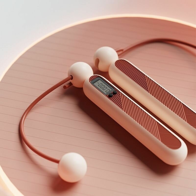 Счетная скакалка для вступительного экзамена в среднюю школу с веревкой и без веревки 2-в-1 для домашних упражнений, умная скакалка из стальной проволоки для вступительного экзамена в среднюю школу