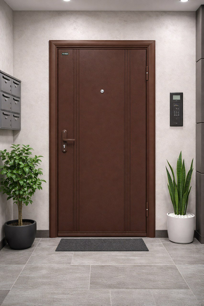 Входная дверь Door Out 101 Антик Медный 960x2050 Правое