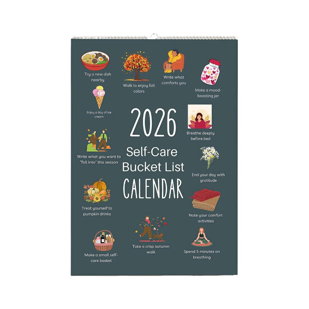 2026 Креативный календарь с иллюстрациями, Художественная печать на бумаге, Настенный календарь