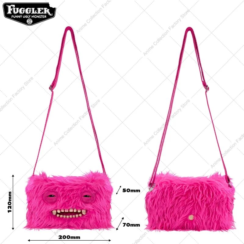 Fuggler плюшевый монстр сумка Розовый, MR BUTTONS