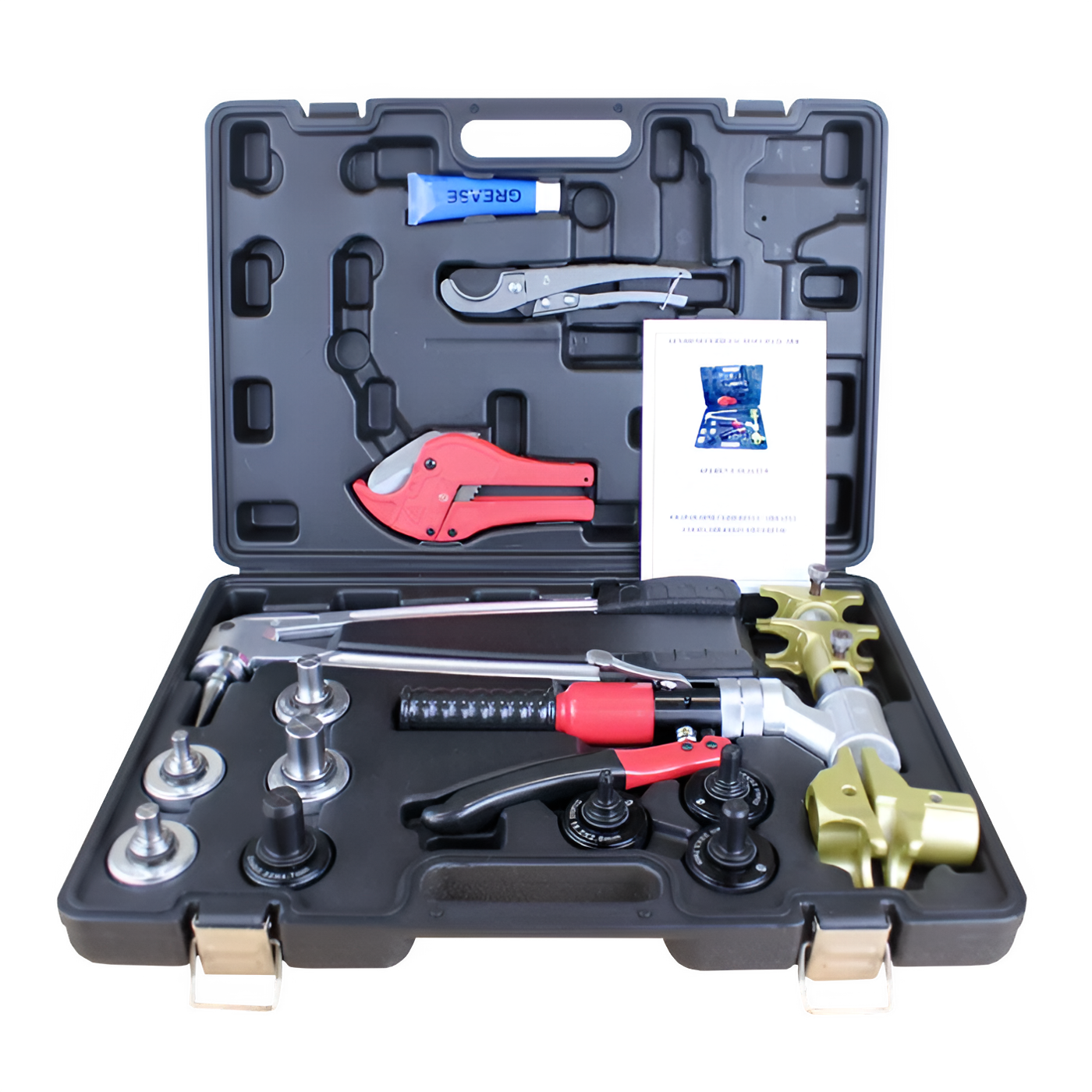 Ручной универсальный аксиальный гидравлический пресс инструмент 8 насадок!