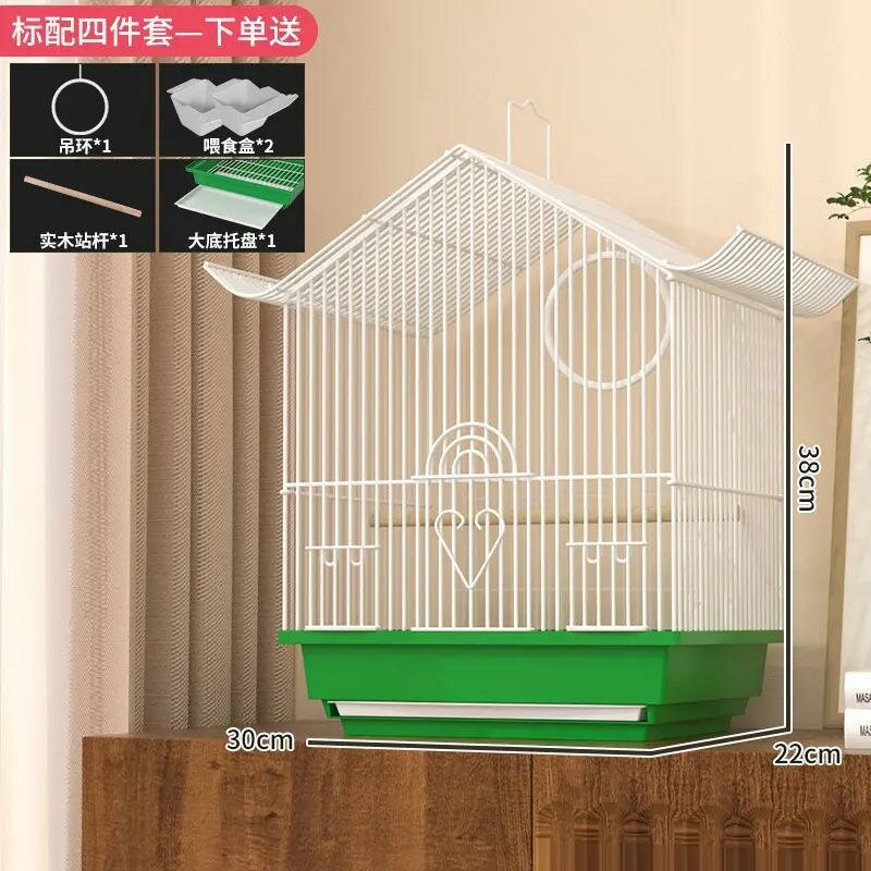 Маленькая клетка для птиц, домашняя декоративная клетка для волнистых попугаев, неразлучников и других маленьких птиц, металлическая клетка для разведения