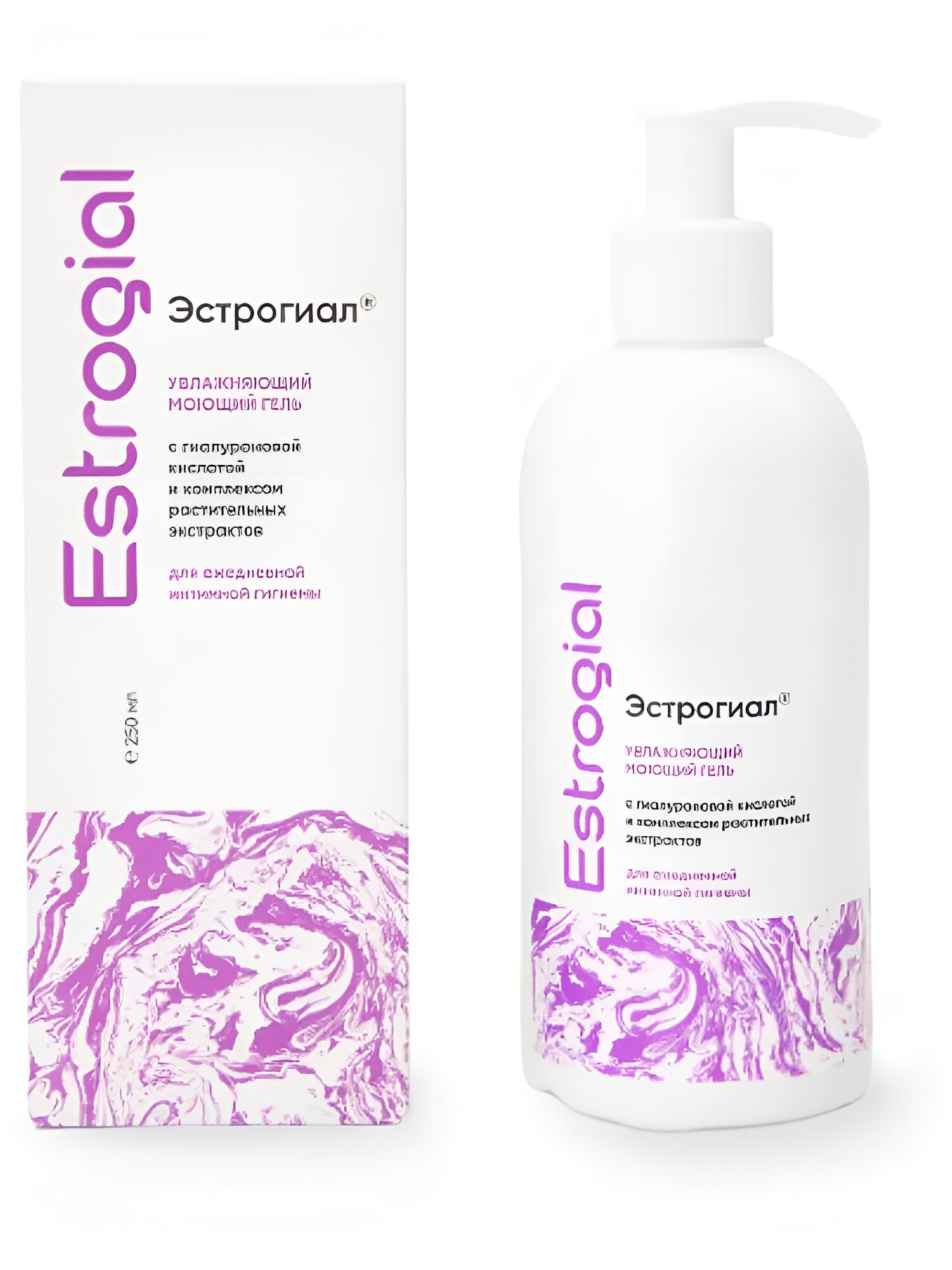 Гель для интимной гигиены Эстрогиал, с гиалуроновой кислотой и алоэ, увлажняющий, 250 мл