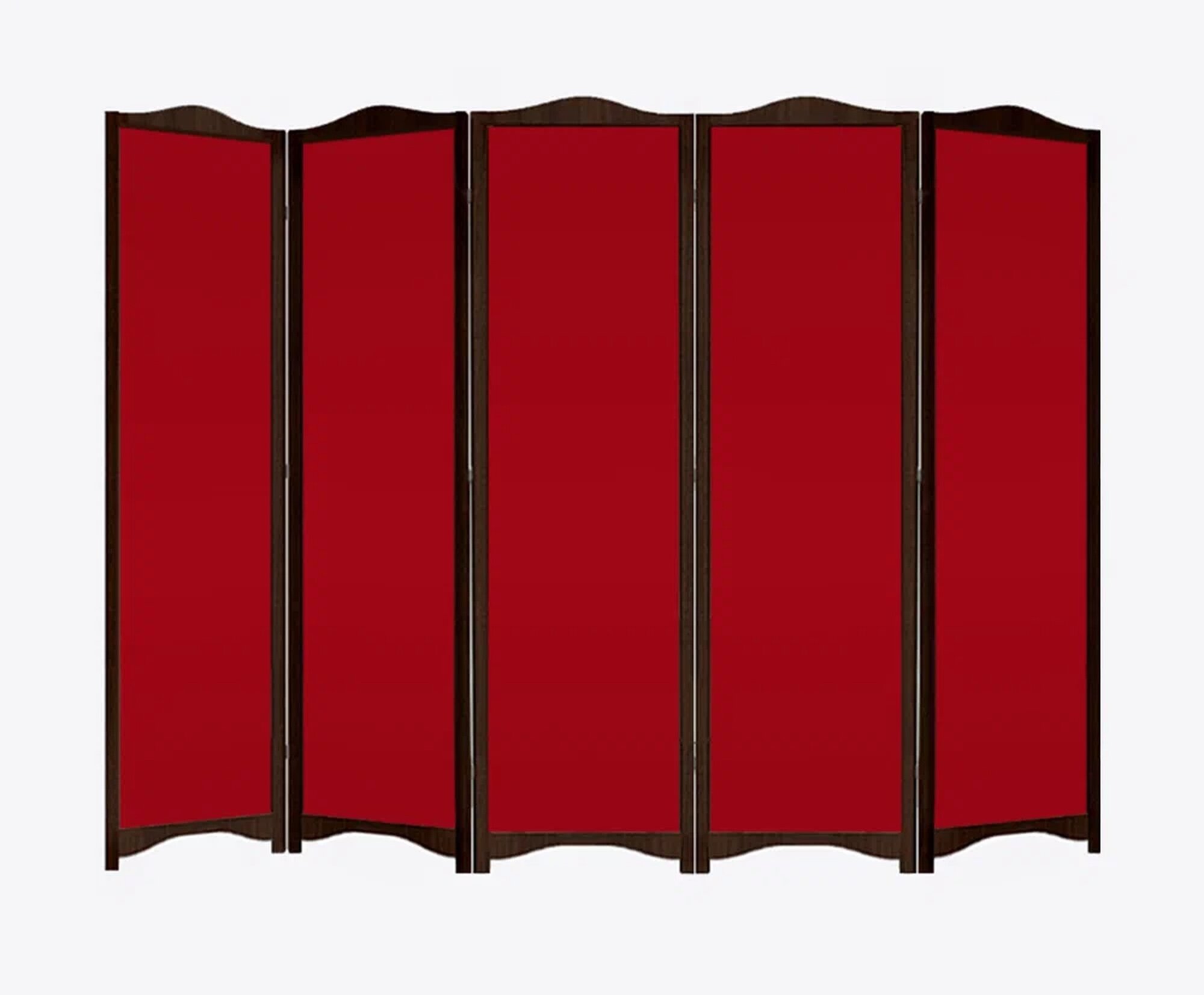 Ширма перегородка для зонирования «Винтаж волна» - 5, размер 185х250/50 см