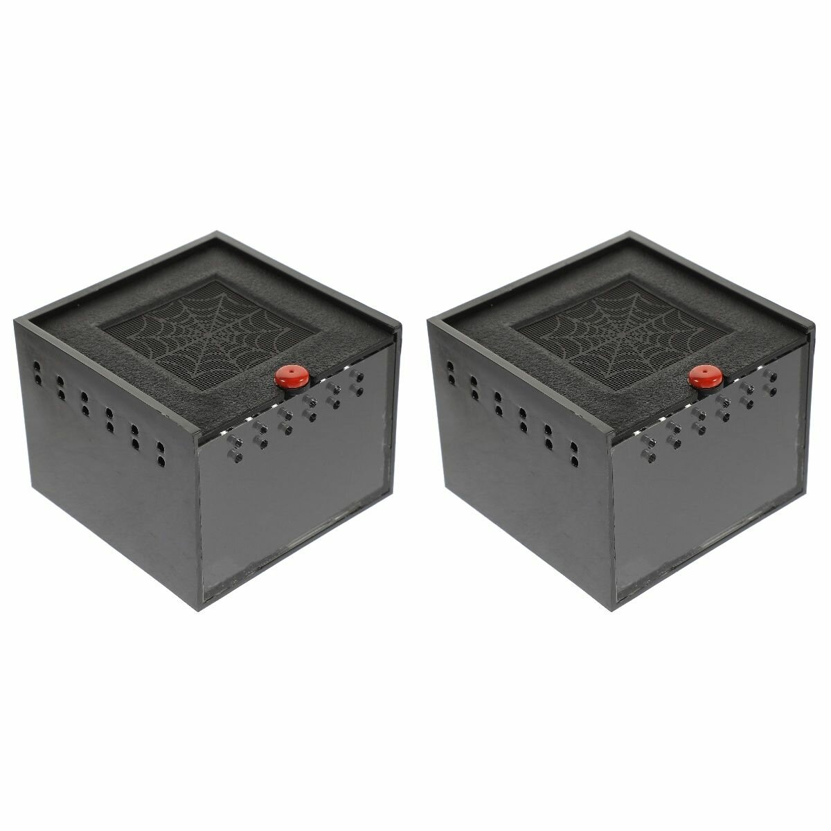 Питомник для пауков и маленьких насекомых с акриловой панелью и вентиляцией для домашних животных, набор 2 шт