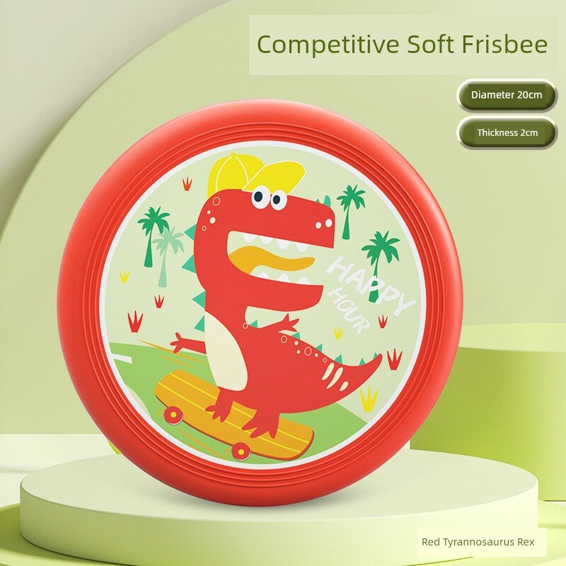 Детский светящийся безопасный мягкий диск-фрисби, светящийся летающий диск, который можно метать и бросать, игрушка для