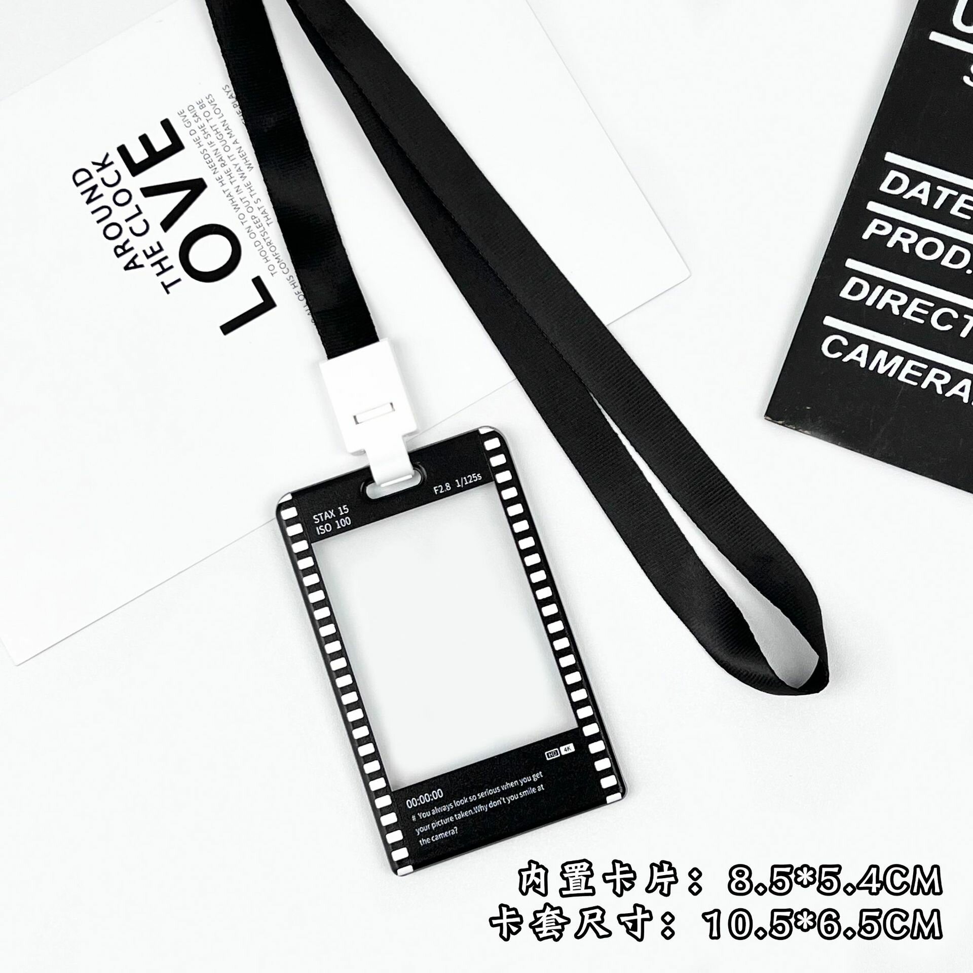 Креативный прозрачный держатель для карт, студенческий билет, идол, визитка, слайдер, чехол для карт, модный унисекс, простой защитный чехол