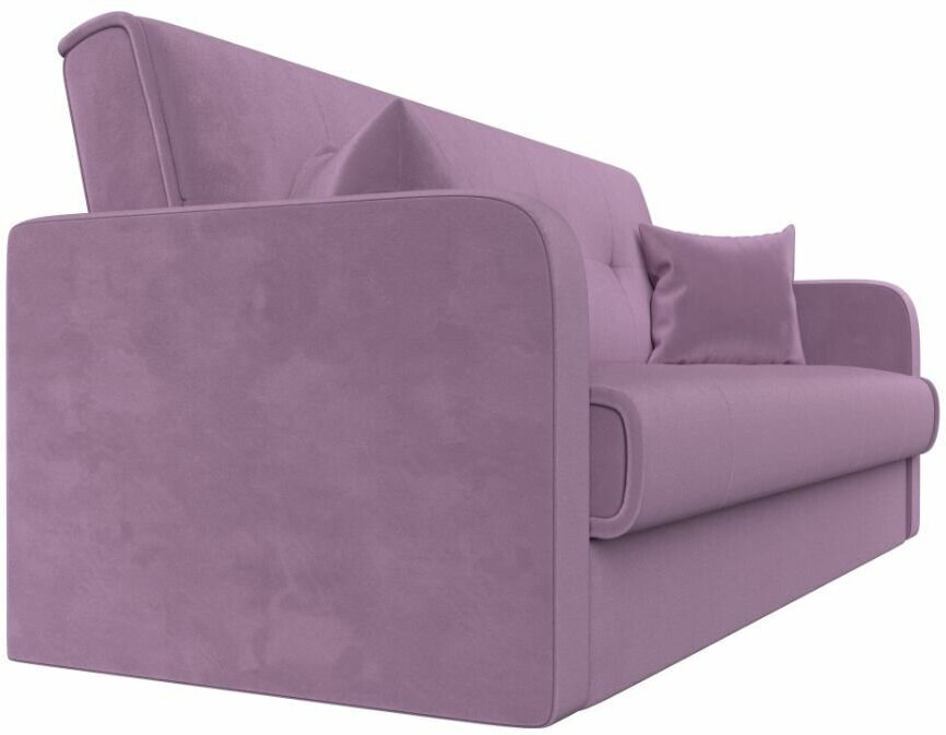 Диван-Книжка Надежда, Вельвет, Сиреневый, Ящик для белья, 201x85x90см
