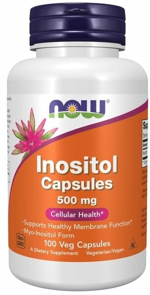 Инозитол 500мг Now/Нау капсулы 820мг 100шт