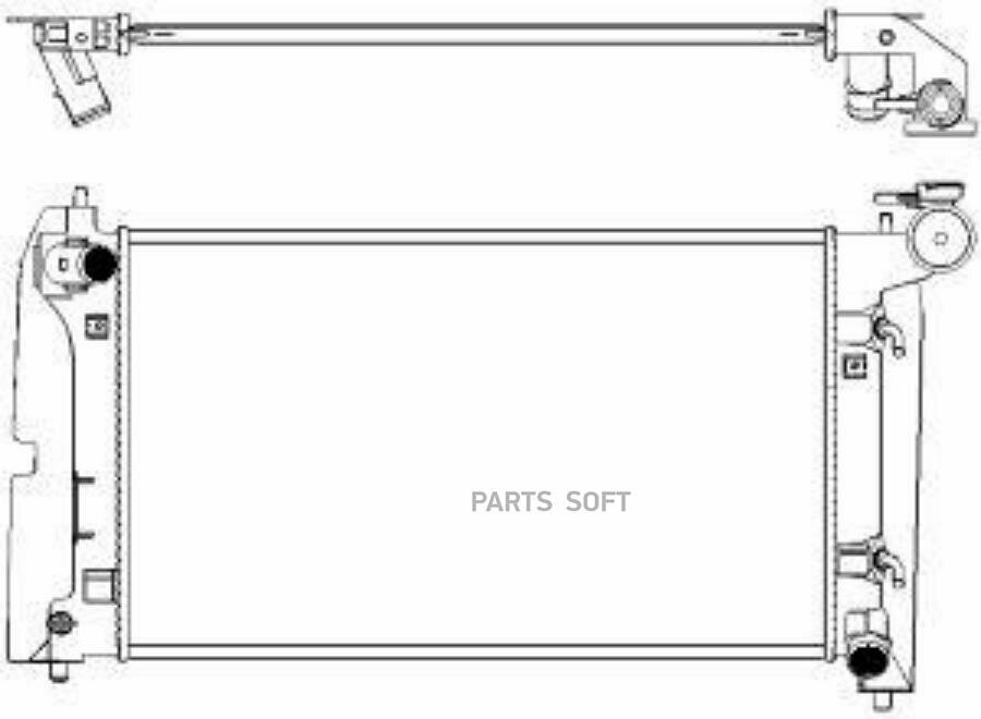SAKURA 34611023 Радиатор сист. охл. Sakura 3461-1023 PONTIAC VIBE универсал TOYOTA CARINA VII седан (_T21_) COROL ()