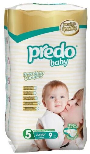 Predo baby Подгузники №5 (11-25кг) 9 шт