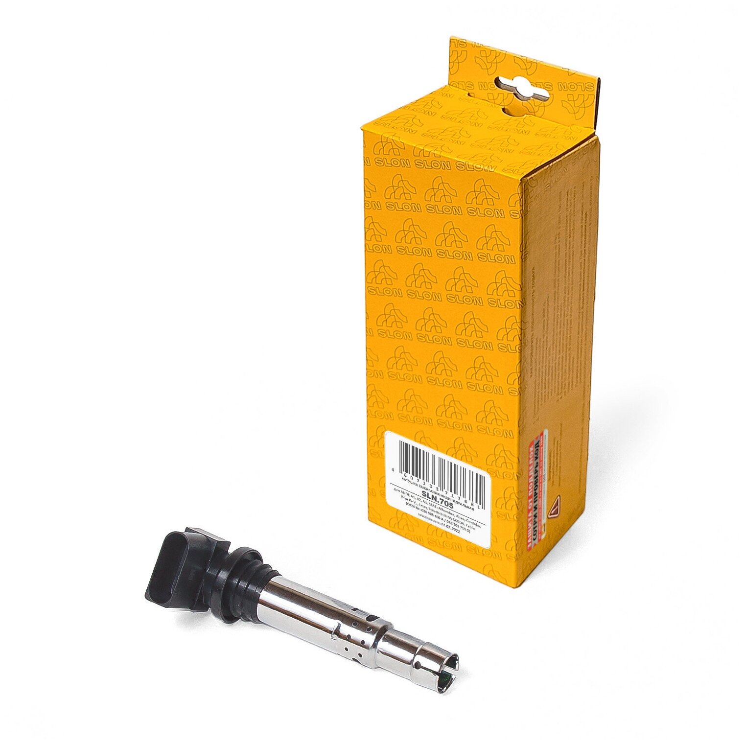 Катушка зажигания! VW Golf/Lupo, Audi A2, Seat Skoda 1,2/1,4/1,6 01> Slon арт. SLN705