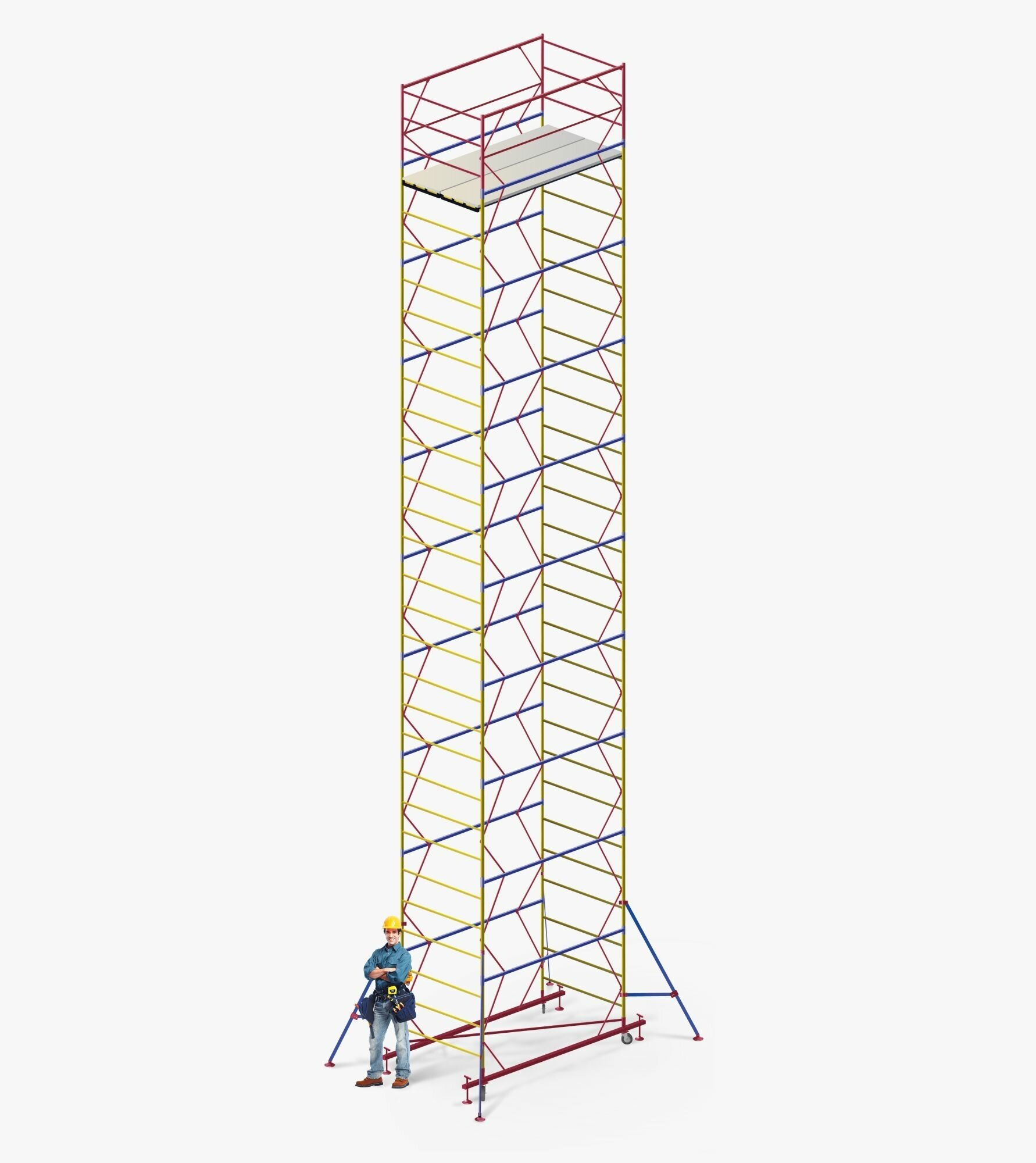 Вышка-тура 1.2 х 2.0 9 Секций, высота 11.2 м