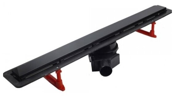 Душевой лоток Pestan Confluo Frameless Line 450 Black Glass