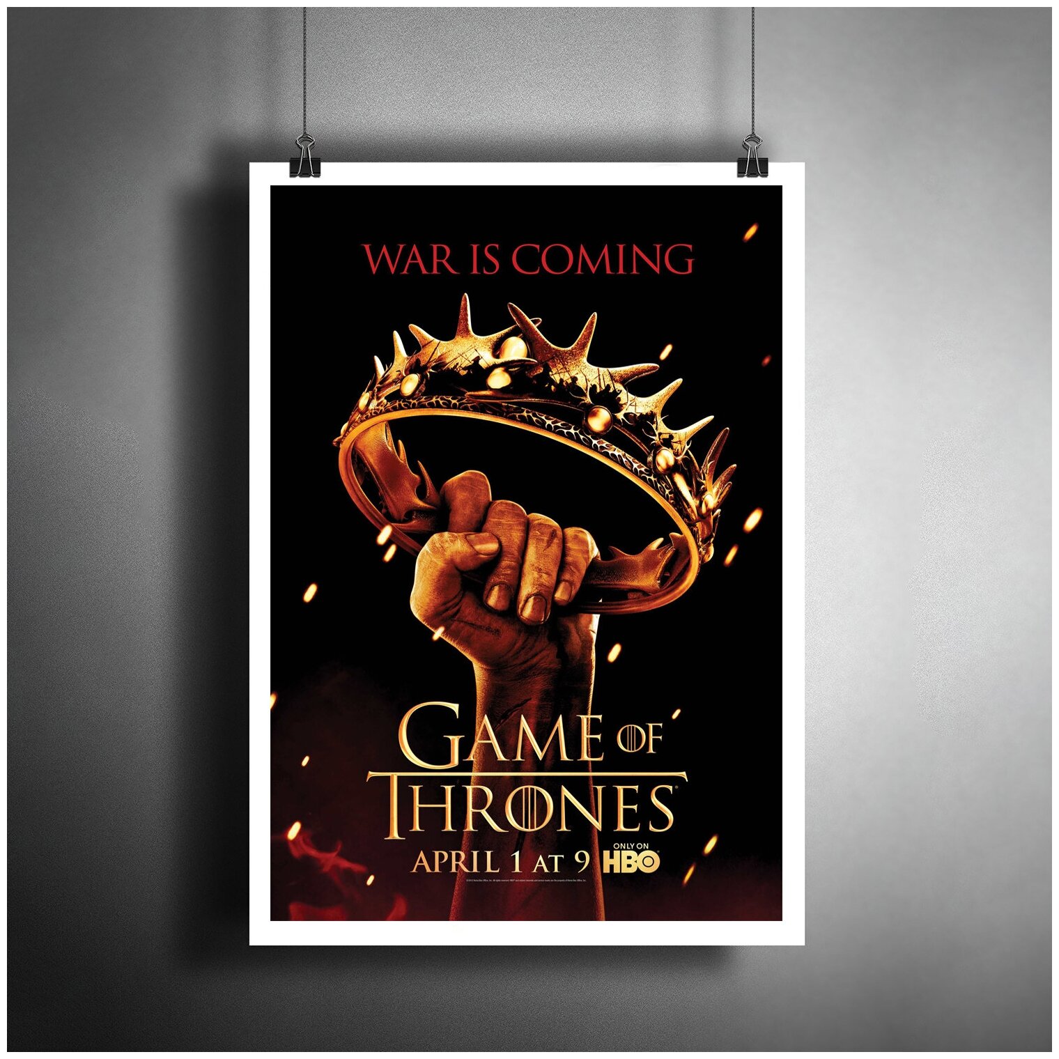 Постер плакат для интерьера "Сериал: Игра Престолов. Game of Thrones"/ Декор дома, офиса, комнаты A3 (297 x 420 мм)
