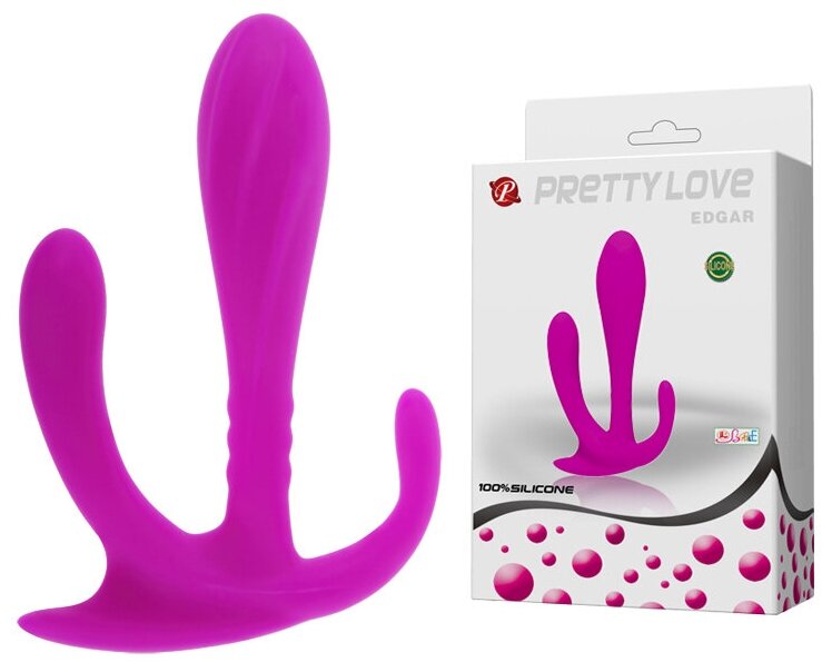 Стимулятор Pretty Love "Edgar", универсальный, с вибрацией, 7,5см х 2,5см