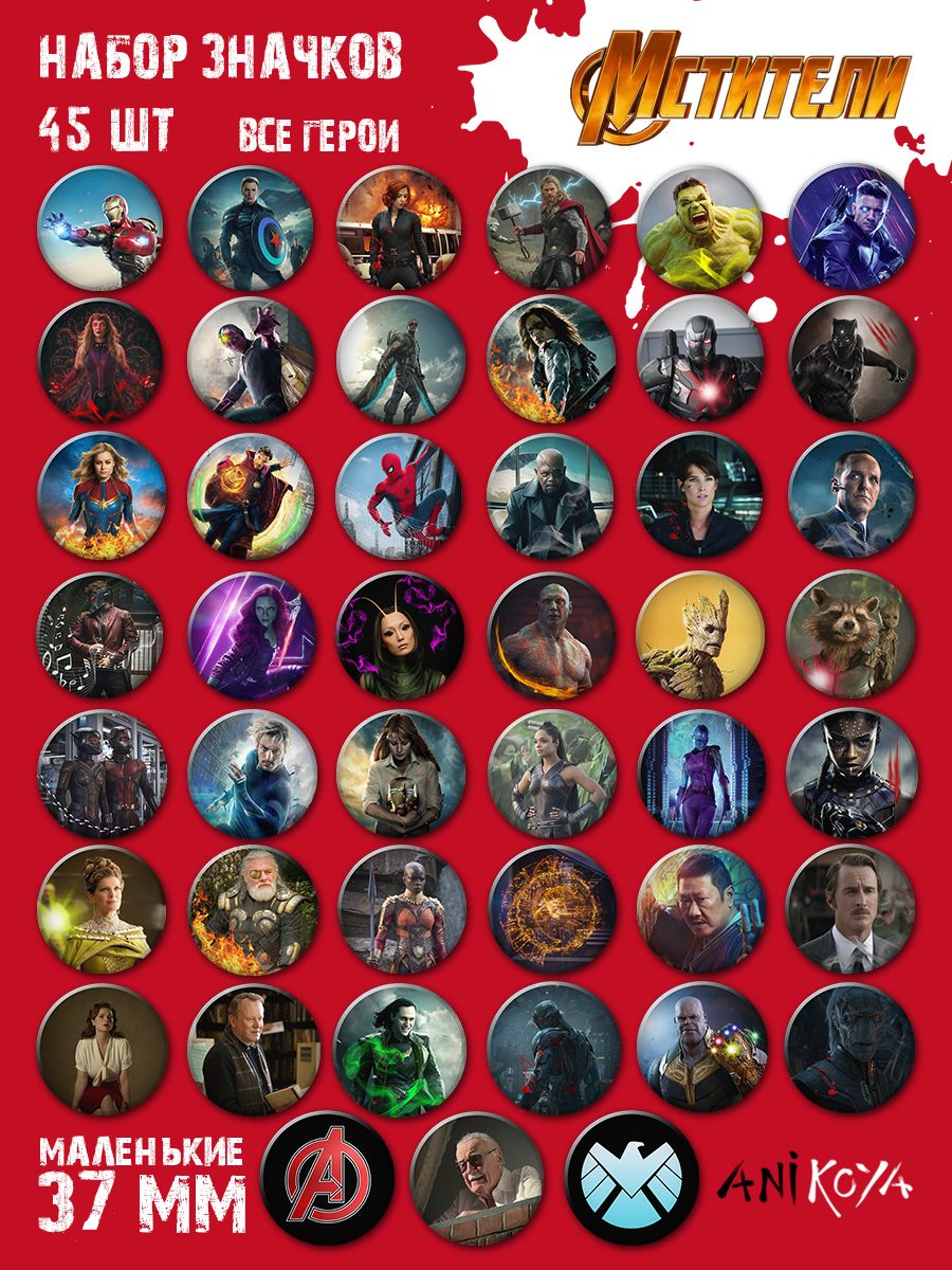 Набор значков AniKoya