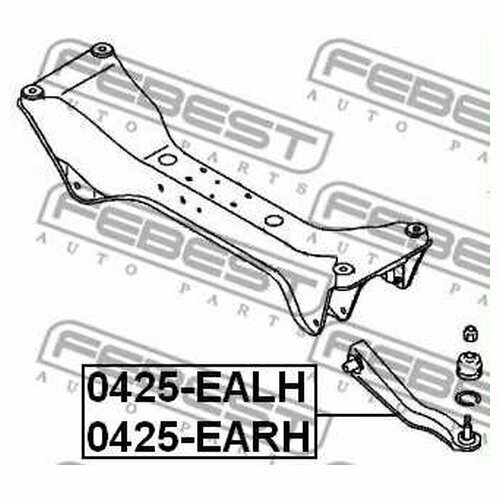 Рычаг подвески Febest 0425EARH для Chrysler Sebring, Stratus; Dodge ; Mitsubishi Diamante II, Eclipse II