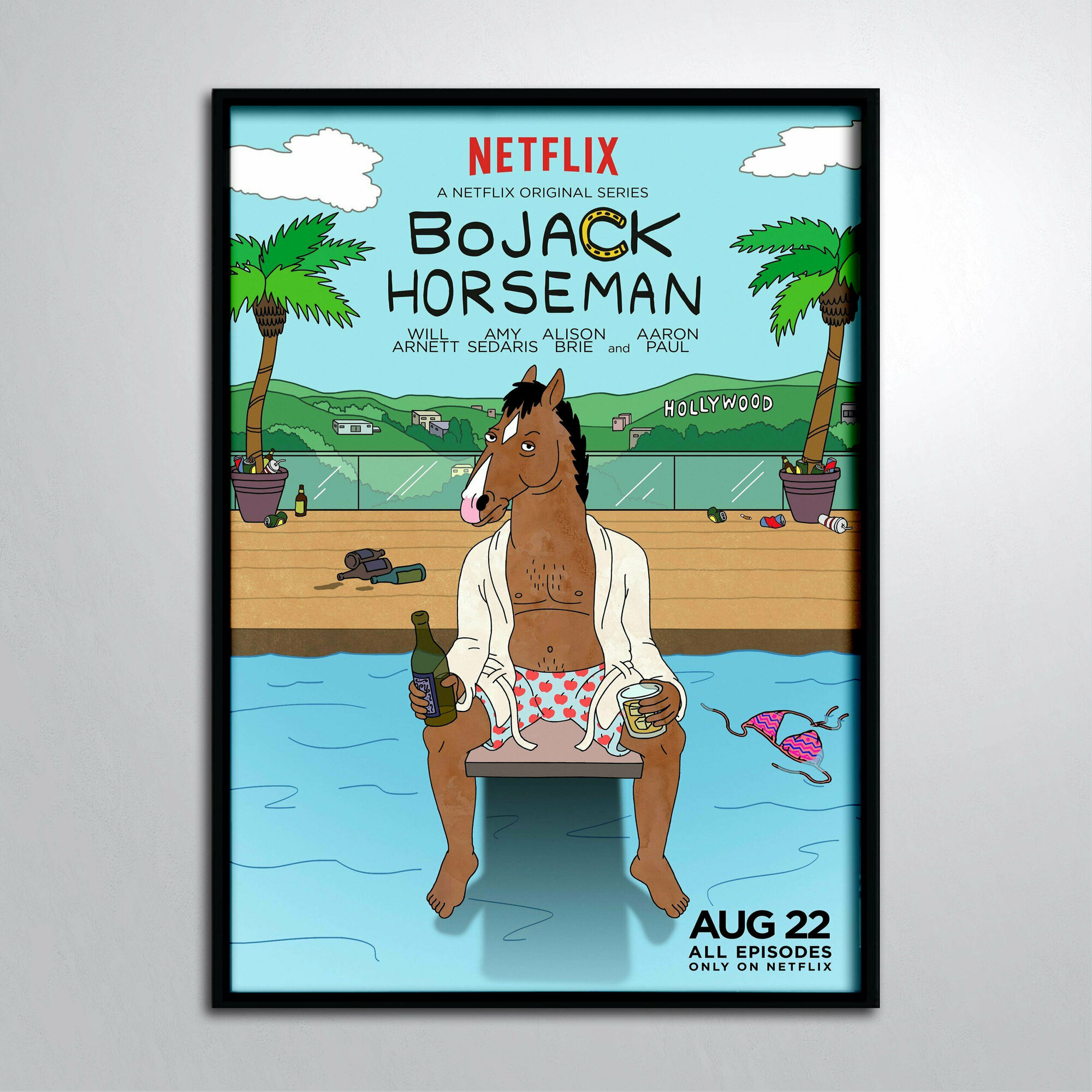 Постер без рамы/Конь БоДжек Халат BoJack Horseman