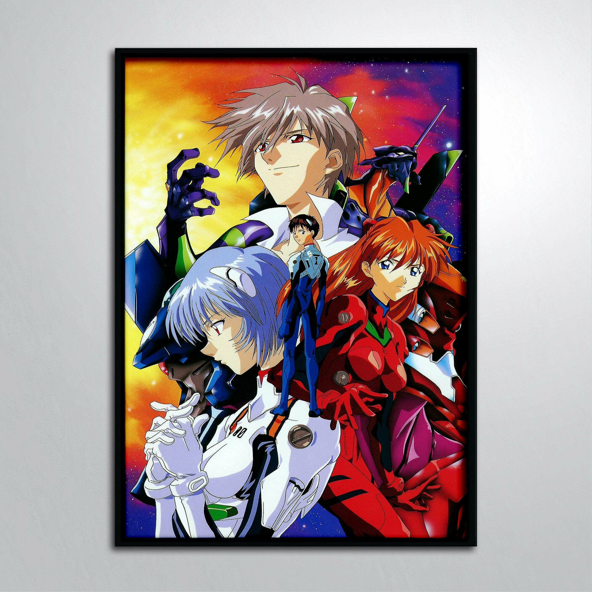 Постер в раме/Аниме Евангелион Герои Evangelion