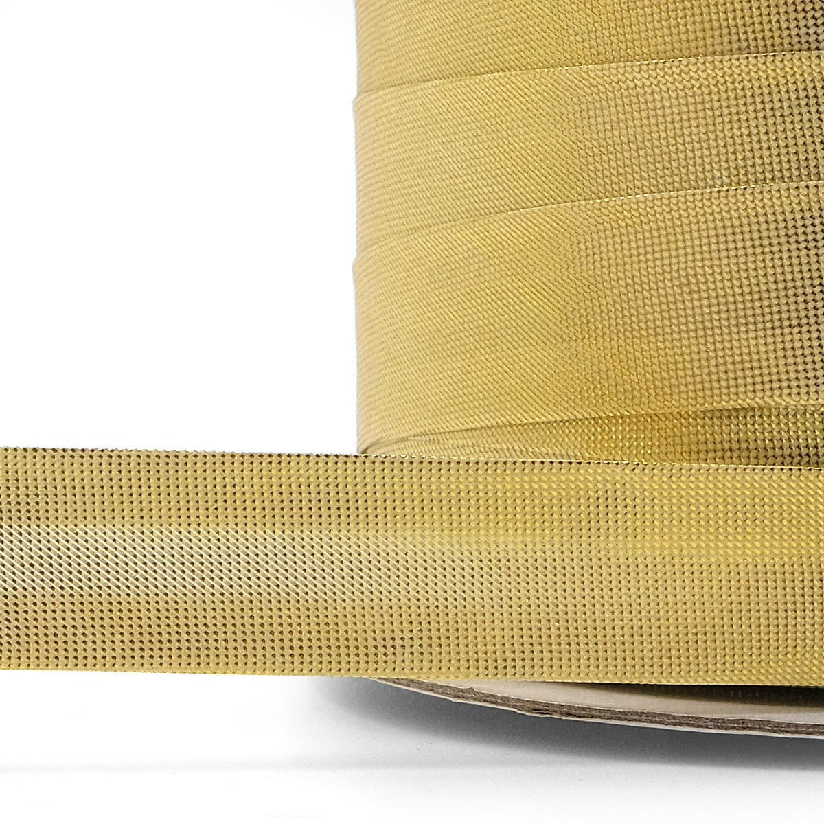 Косая бейка металлик Айрис, 0030-1501, 15 мм*65,8 м (светлое золото)