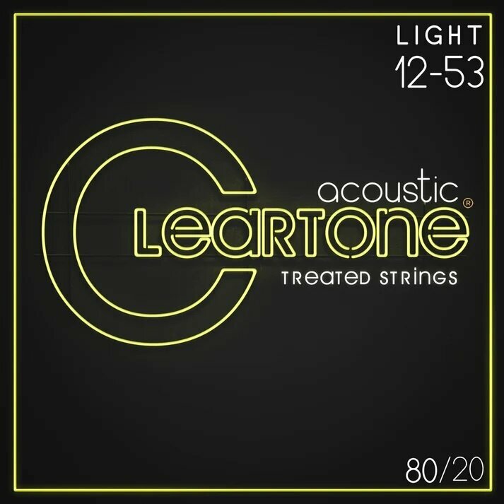 Струны для акустической гитары Cleartone Acoustic 80/20 Light 7612 12-53