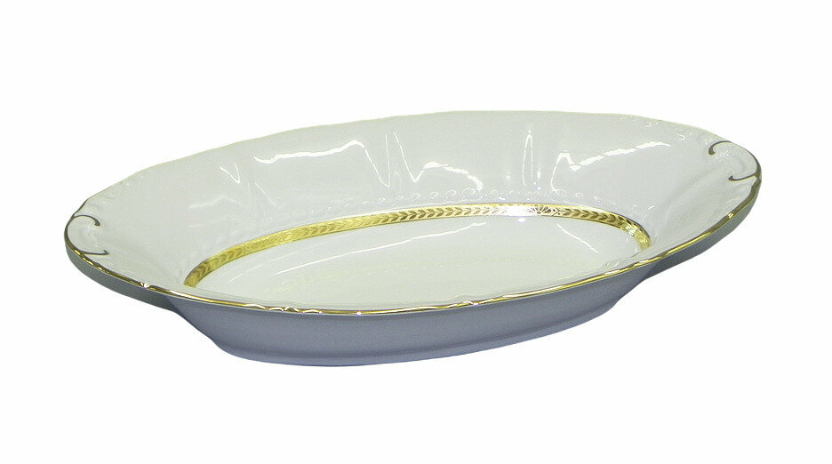 Хлебница 33,5 см. Соната "Золотой кант".