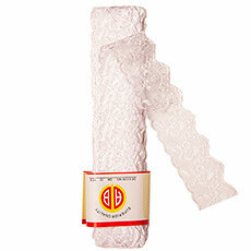 Кружевная тесьма лента белая с узором для шитья 35 мм отрез 9 метров