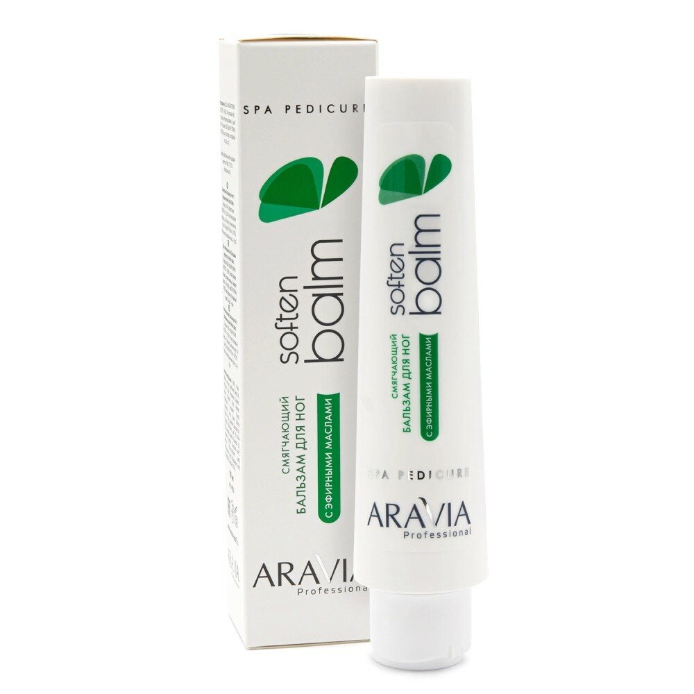 Набор из 3 штук Смягчающий бальзам для ног Aravia Professional с эфирными маслами Soft Balm 100мл