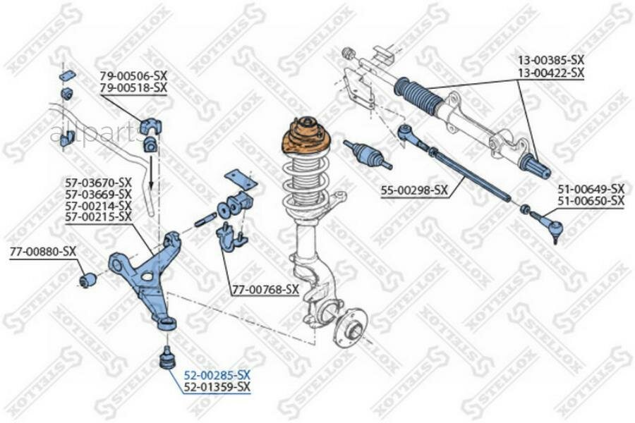 STELLOX 5200285SX опора шаровая!