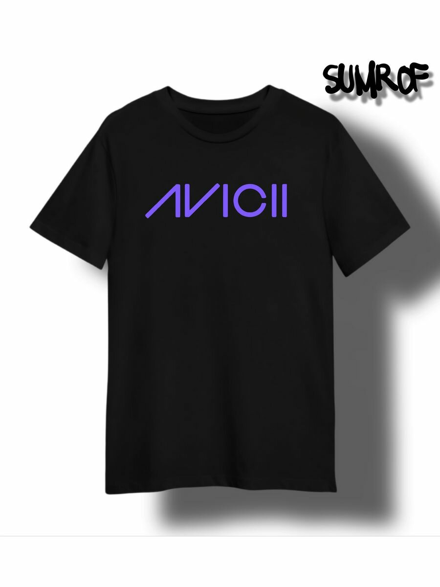 Футболка Zerosell с надписью авичи avicii диджей