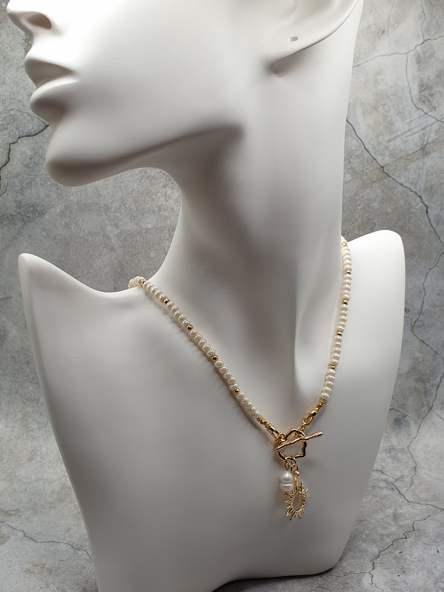 Чокер, жемчуг пресноводный культивированный