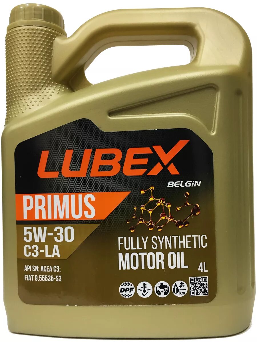 Масло моторное 5W-30 синтетическое Любекс 4 литра