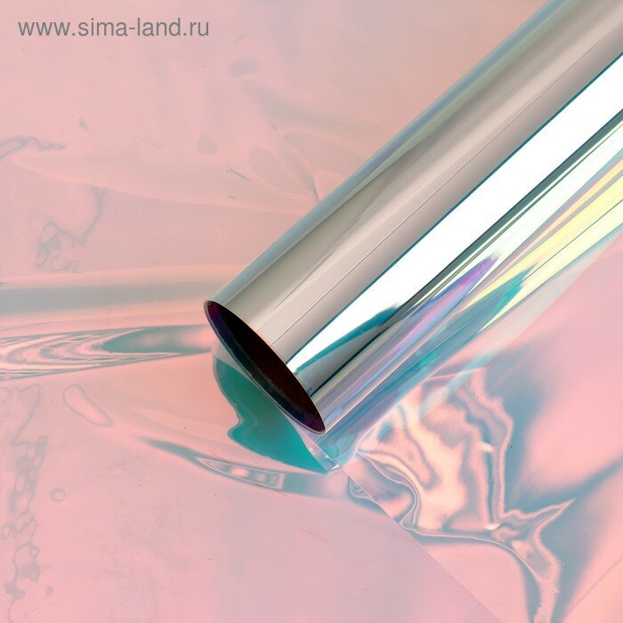 Плёнка иридисцентная "Розовое облако", 0,5 х 5 м, 3811956