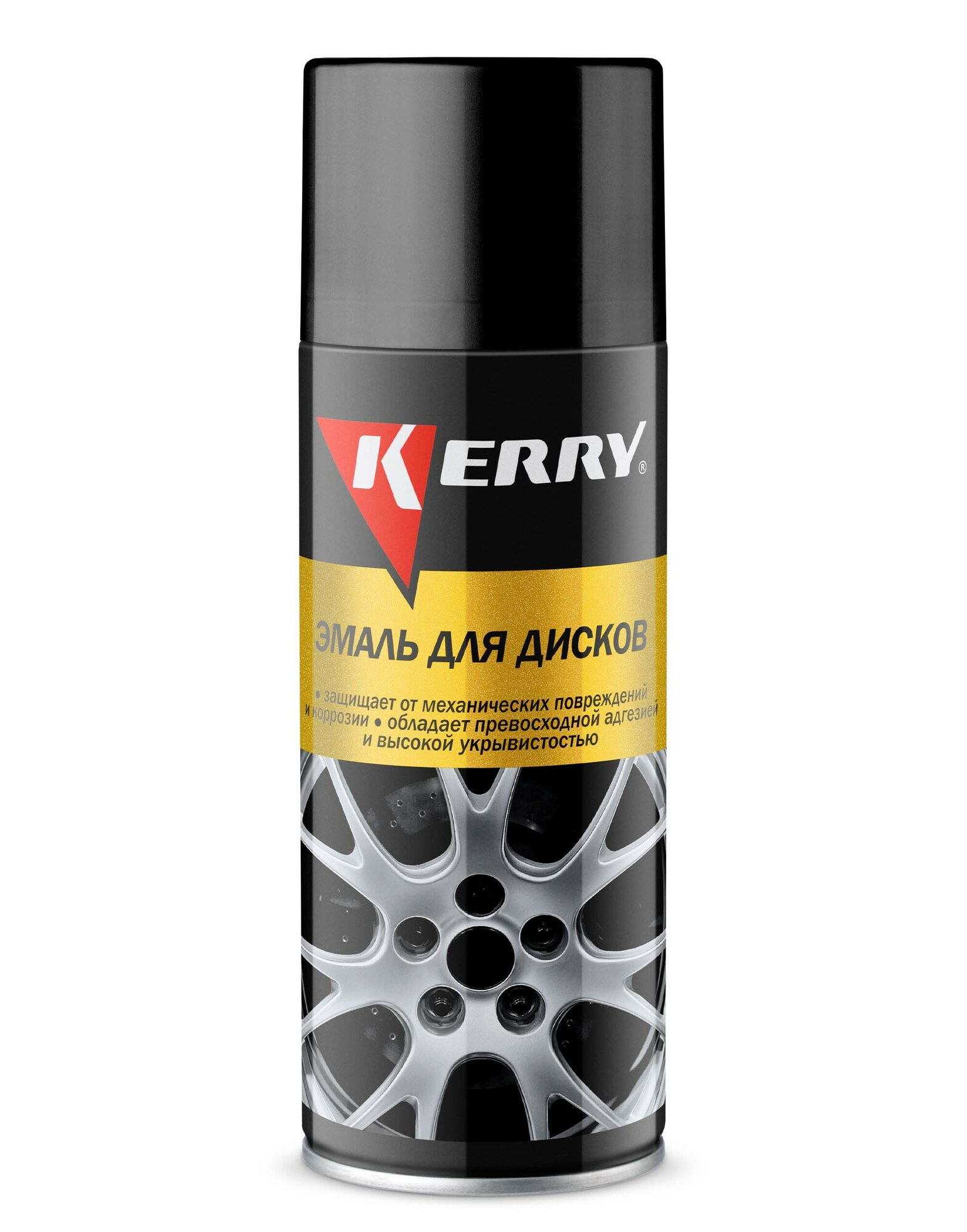 Эмаль для дисков черная. 520 мл KERRY KR-960.3