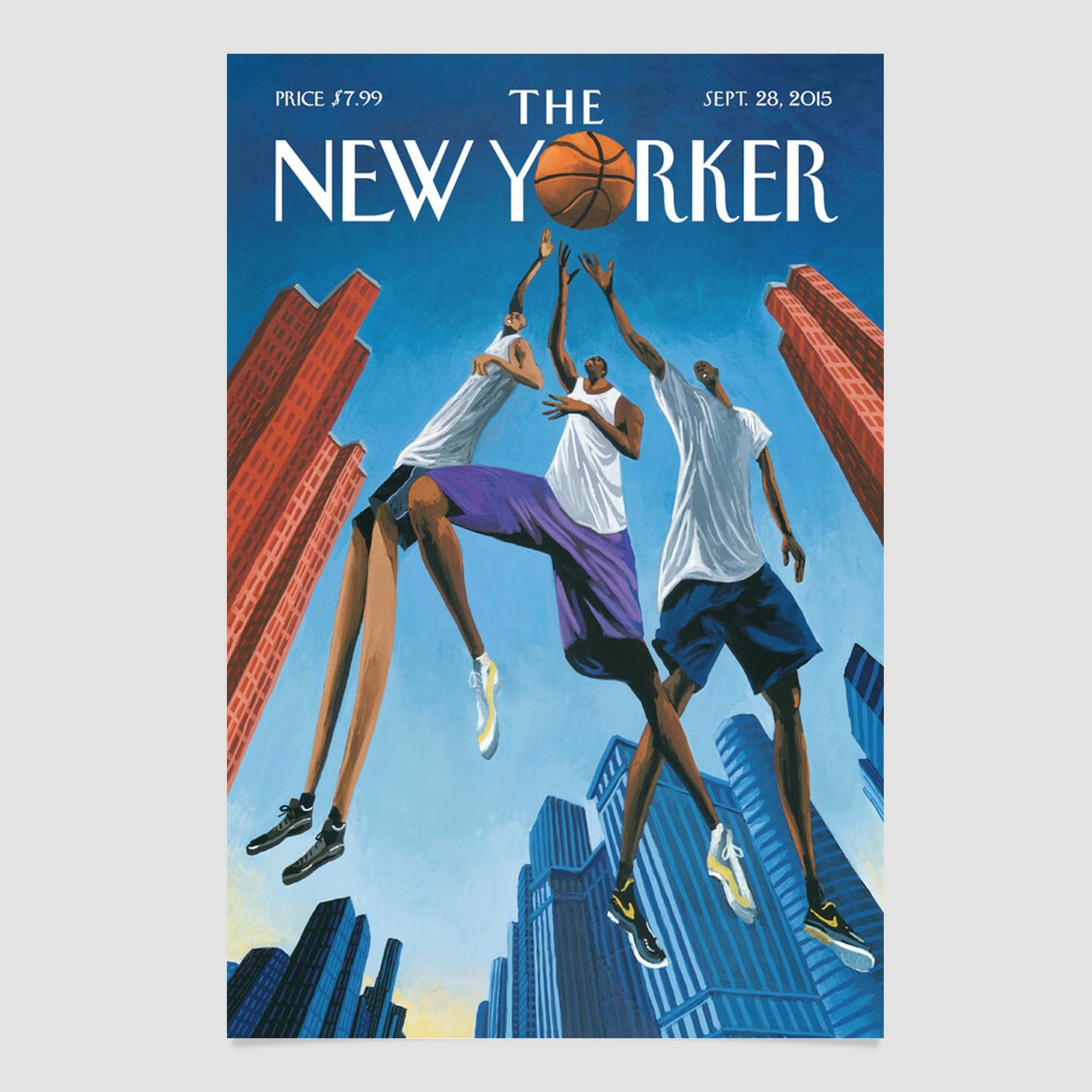 Постер (плакат) по обложке The New Yorker 2015 40x60 см. от Poster4me