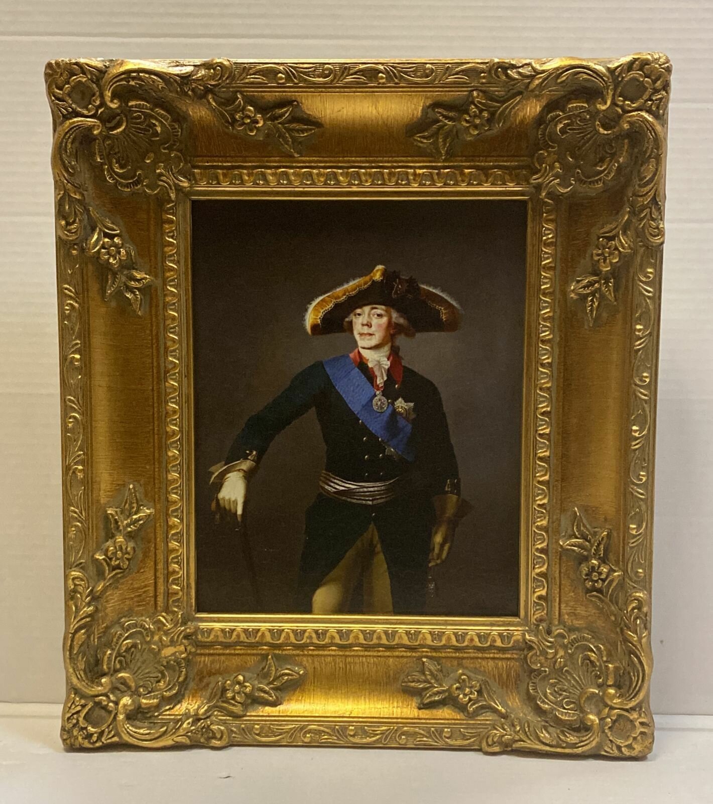 Художественная репродукция Олеография на холсте 20х25 см в деревянной раме 35х40 см