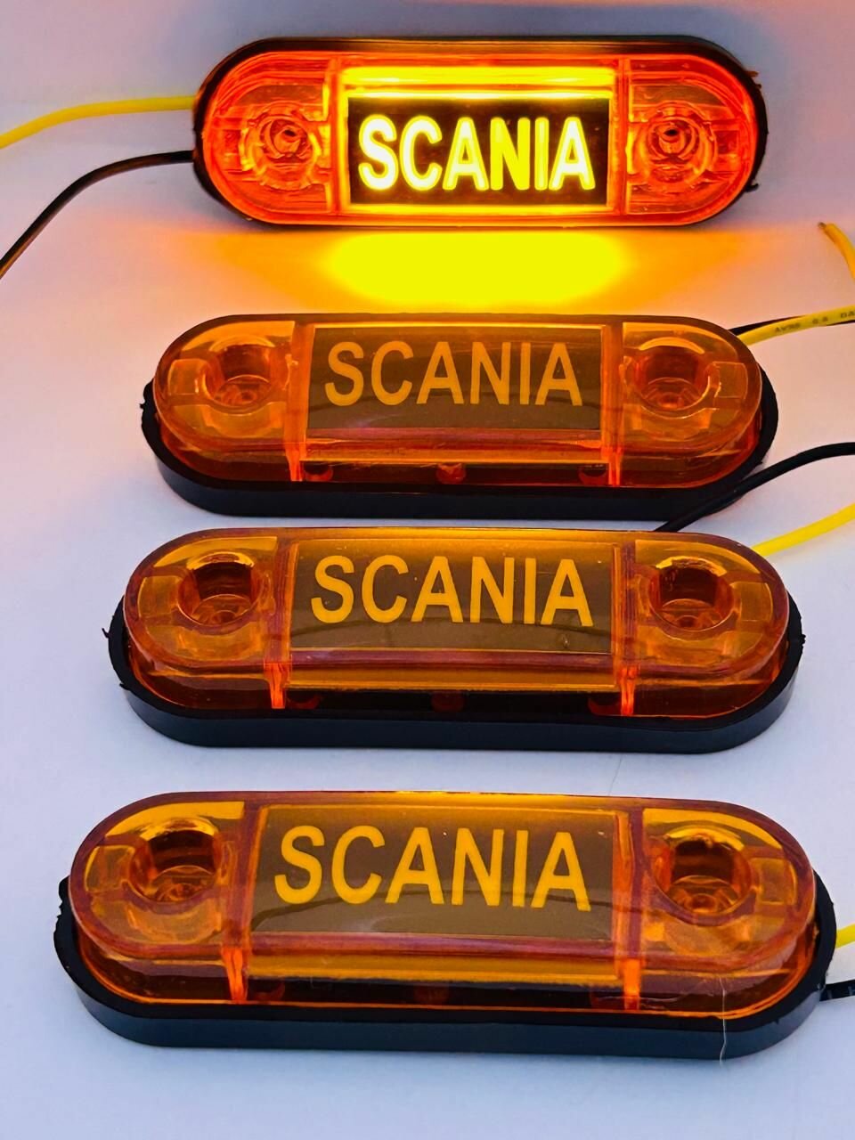 Указатель габаритов Scania Желтый 12-24V LED 4 шт
