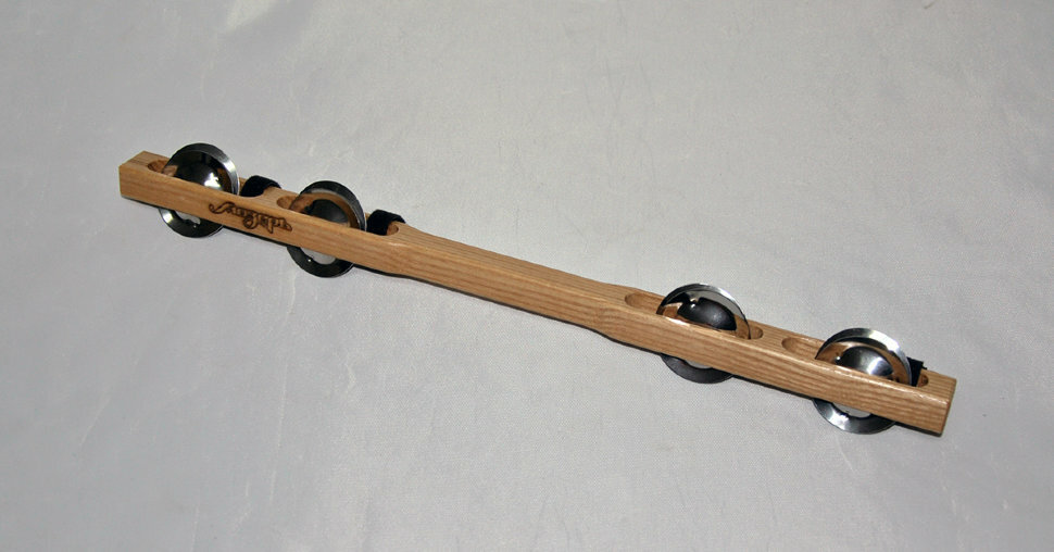 Джингл-стик "Мозеръ" JSR-4, профессиональный музыкальный инструмент, натуральное дерево, 34 см