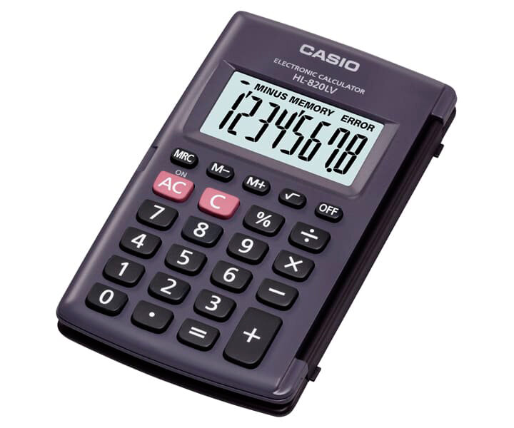 Японский калькулятор Casio HL-820LV-BK-W-GP