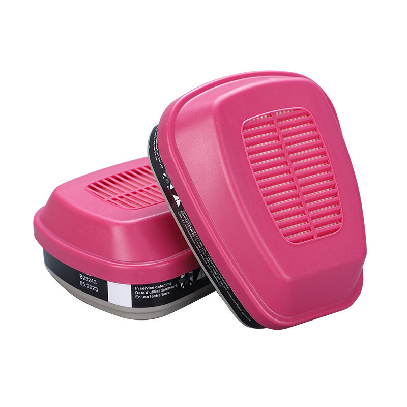 Фильтрующий картридж для защиты от вредных газов и запахов, картридж с активированным углем для противогазов, доступен для трансграничной доставки.