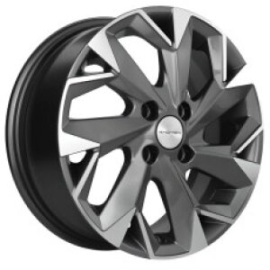 Литой колесный диск Khomen Wheels KHW1508 6x15/4x100 D54.1 ET46 Gray FP