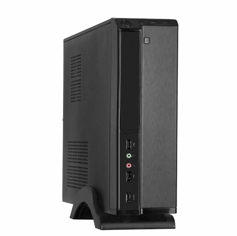 Компьютерный корпус EXEGATE MI-207-M450 (EX268691RUS) черный - Desktop, Micro-ATX, 3.5 мм jack (микрофон/аудио), USB 2.0 Type-A