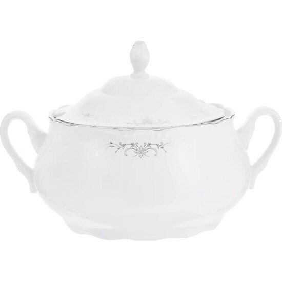 Супница Thun 1794 "Серый орнамент отводка платина" 2300 мл