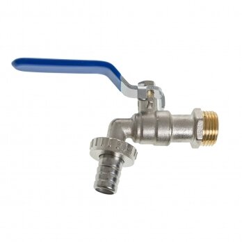 Кран Элвин, не душ, угловой, для бытовой техники, с ручкой-рычагом, 1/2"