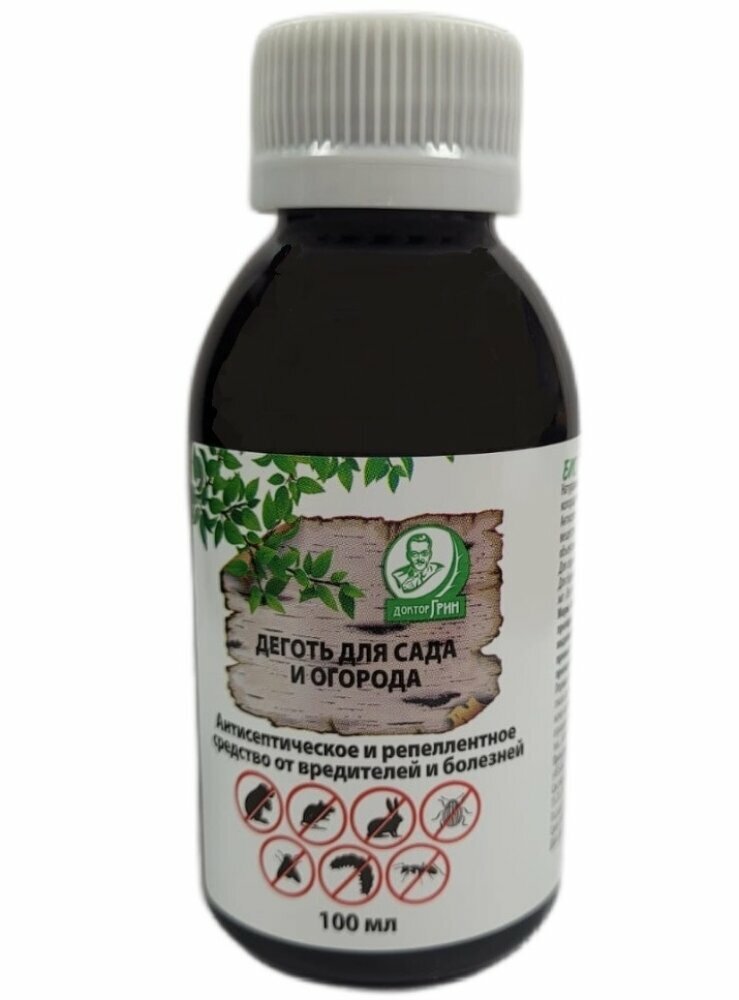 Деготь березовый 0,1л Доктор Грин 2/50 Е-С