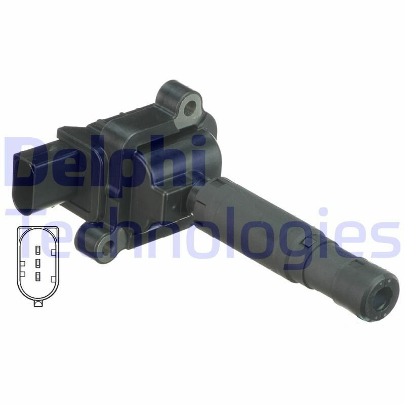 Катушка зажигания для автомобиля Mercedes Benz, DELPHI GN10552-12B1 (1 шт.)