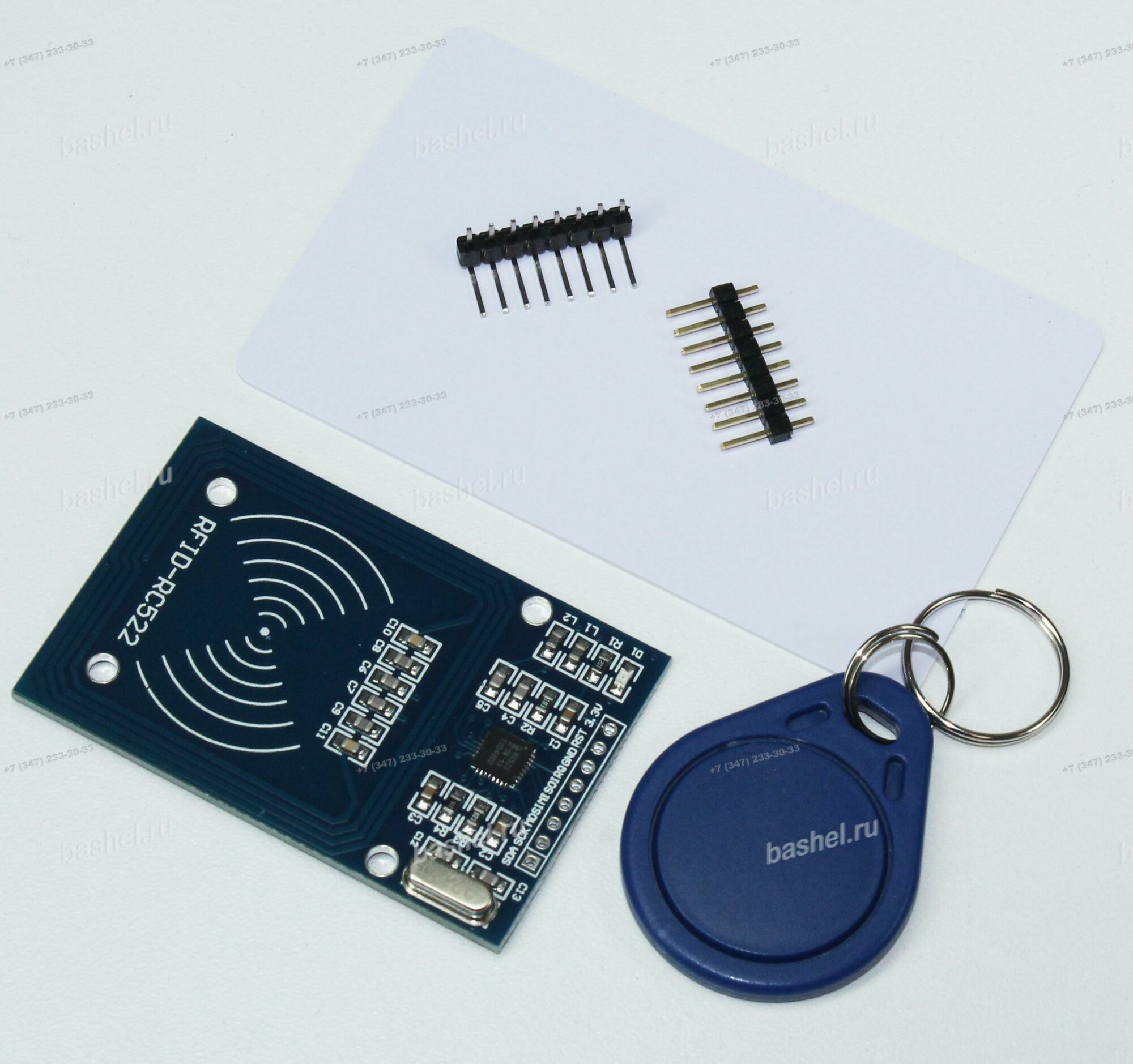 Считыватель RFID RC522 13.56MHz + карта + брелок