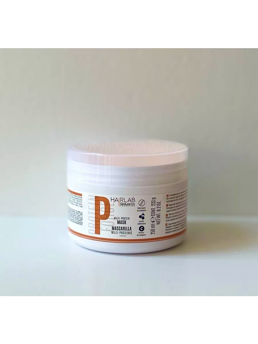 Укрепляющая маска Salerm HAIR LAB, протеиновая, для сухих и поврежденных волос, 250мл
