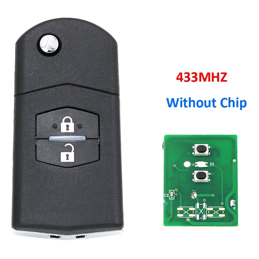 Складной автоключ 433MHz без чипа